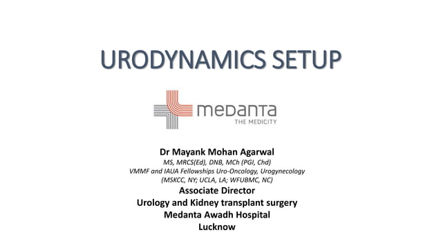 setting up for urodynamics | PPTX