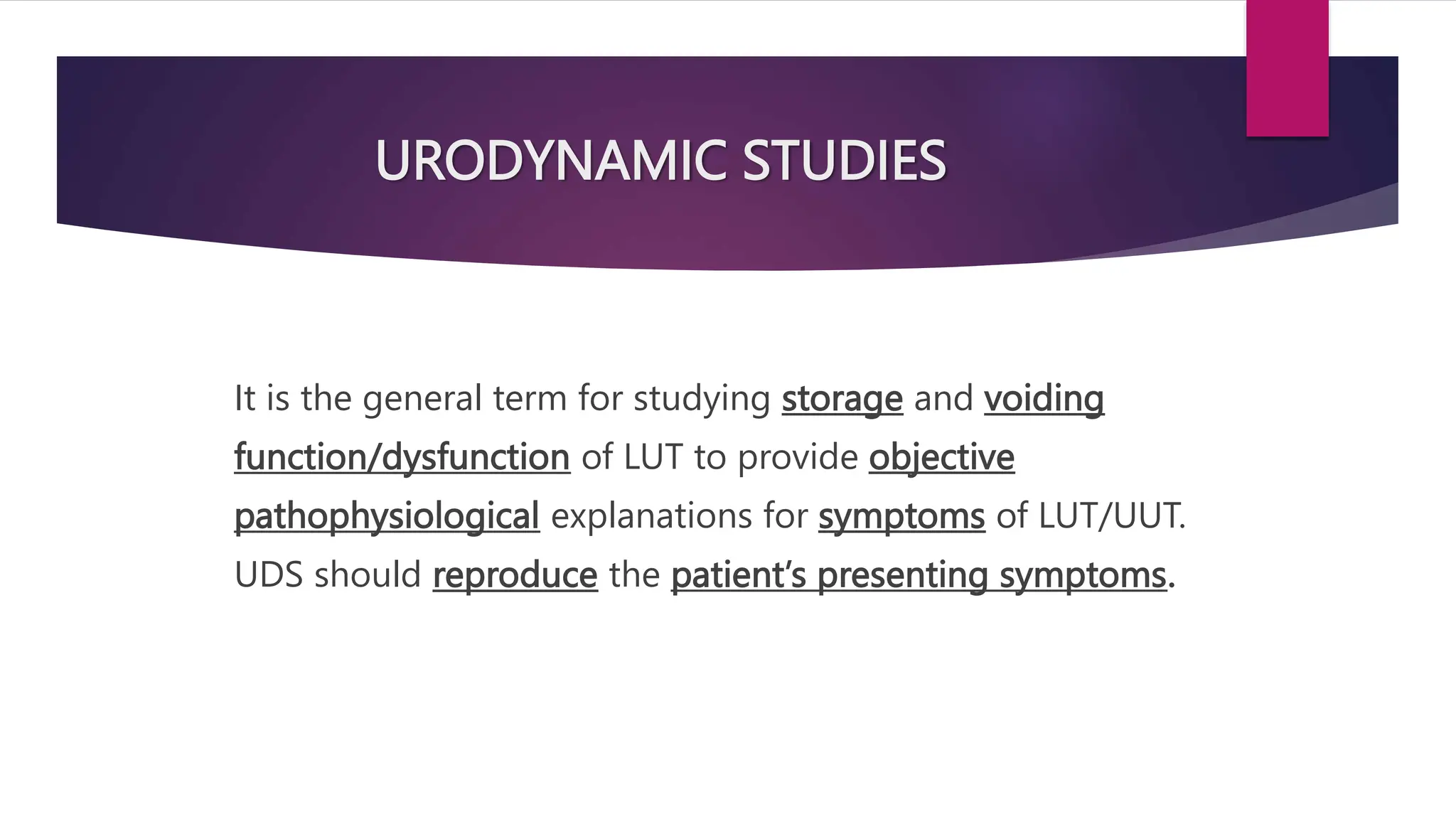 Urodynamic studies overview and examples.pptx | Digestive Disorders ...