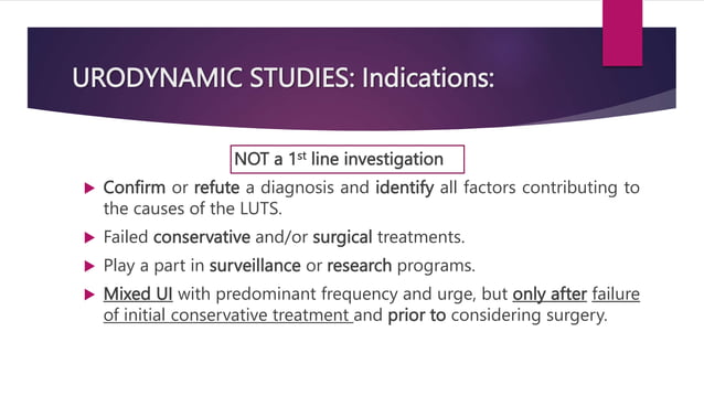 Urodynamic studies overview and examples.pptx | Digestive Disorders ...
