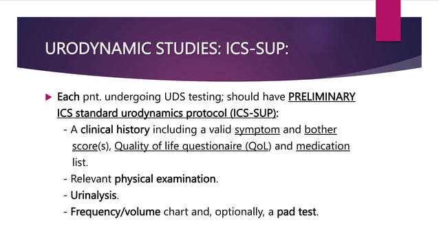 Urodynamic studies overview and examples.pptx | Digestive Disorders ...
