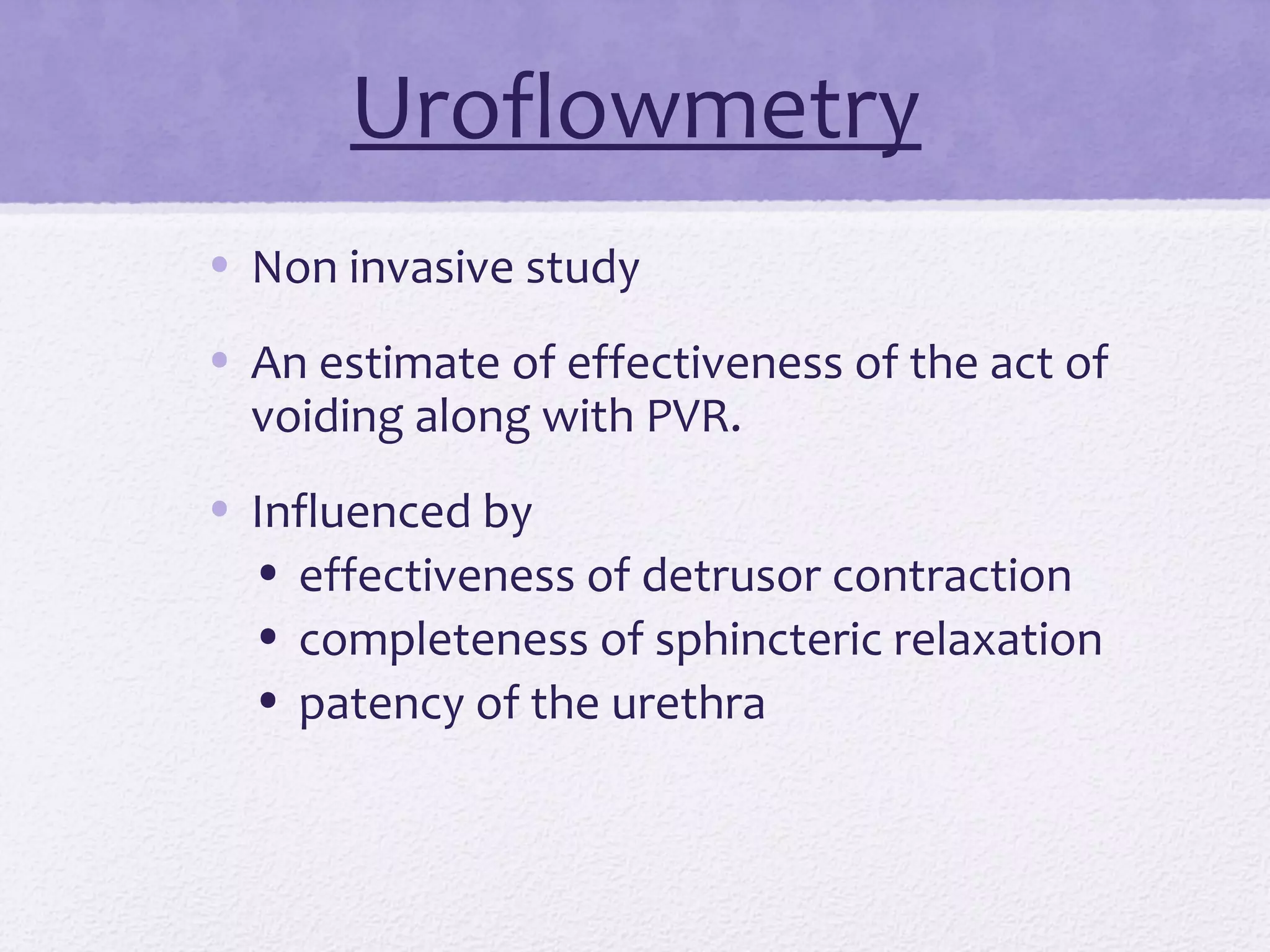 Urodynamic studies (1) | PPT