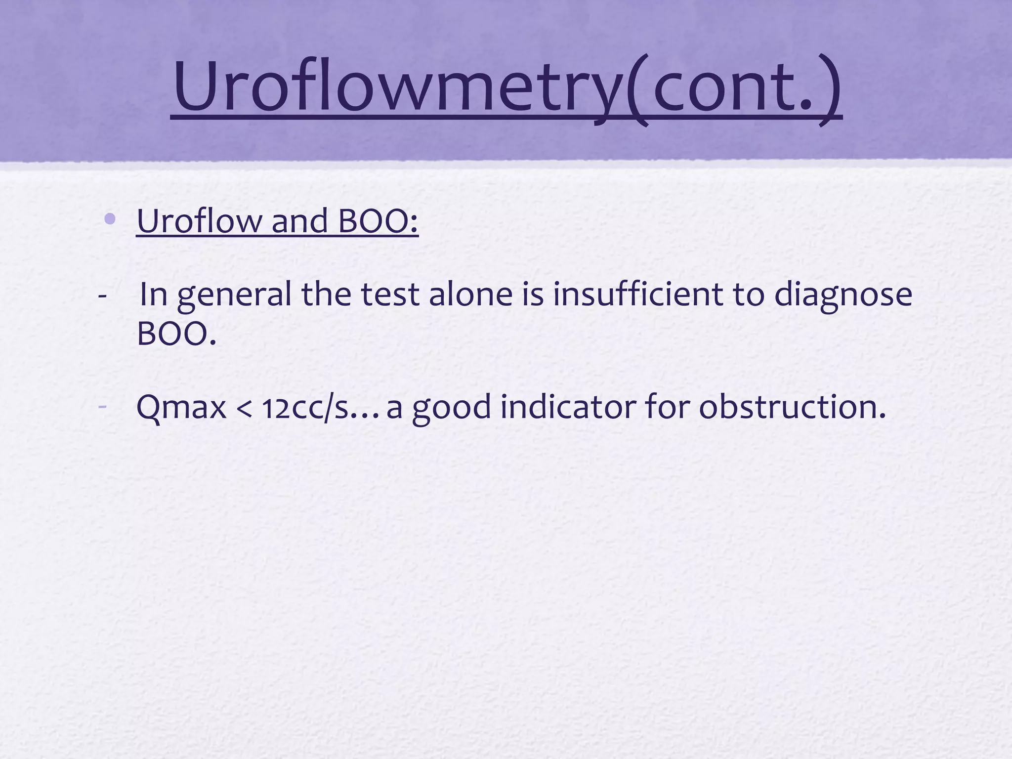 Urodynamic studies (1) | PPT