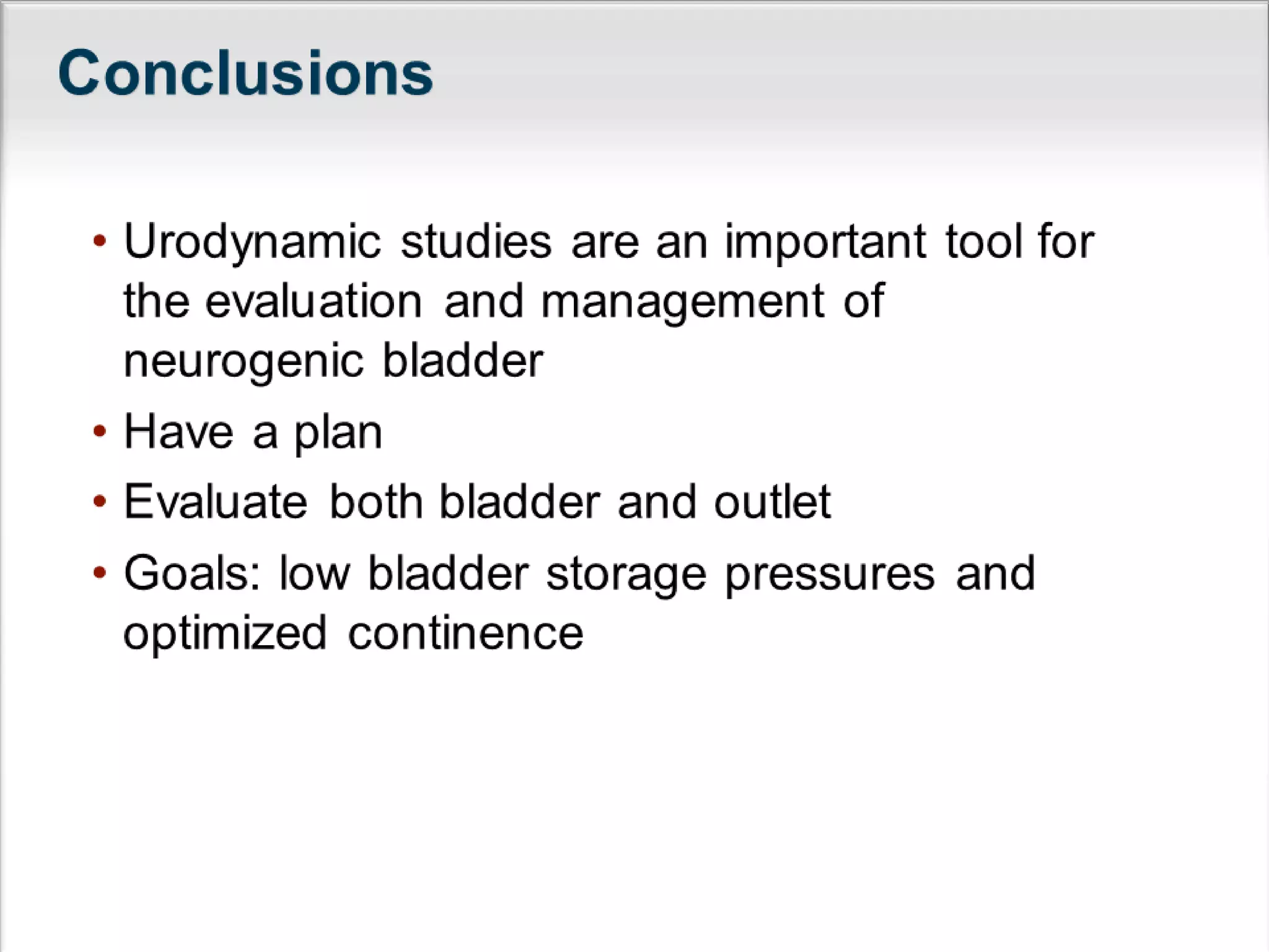 Urodynamic studies for neurogenic bladder | PDF