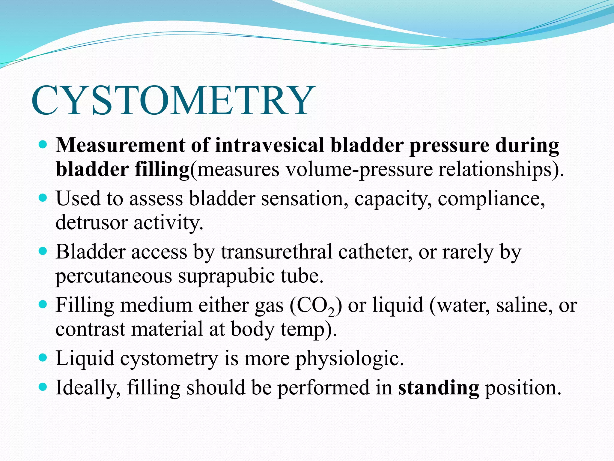 Urodynamic study | PPTX