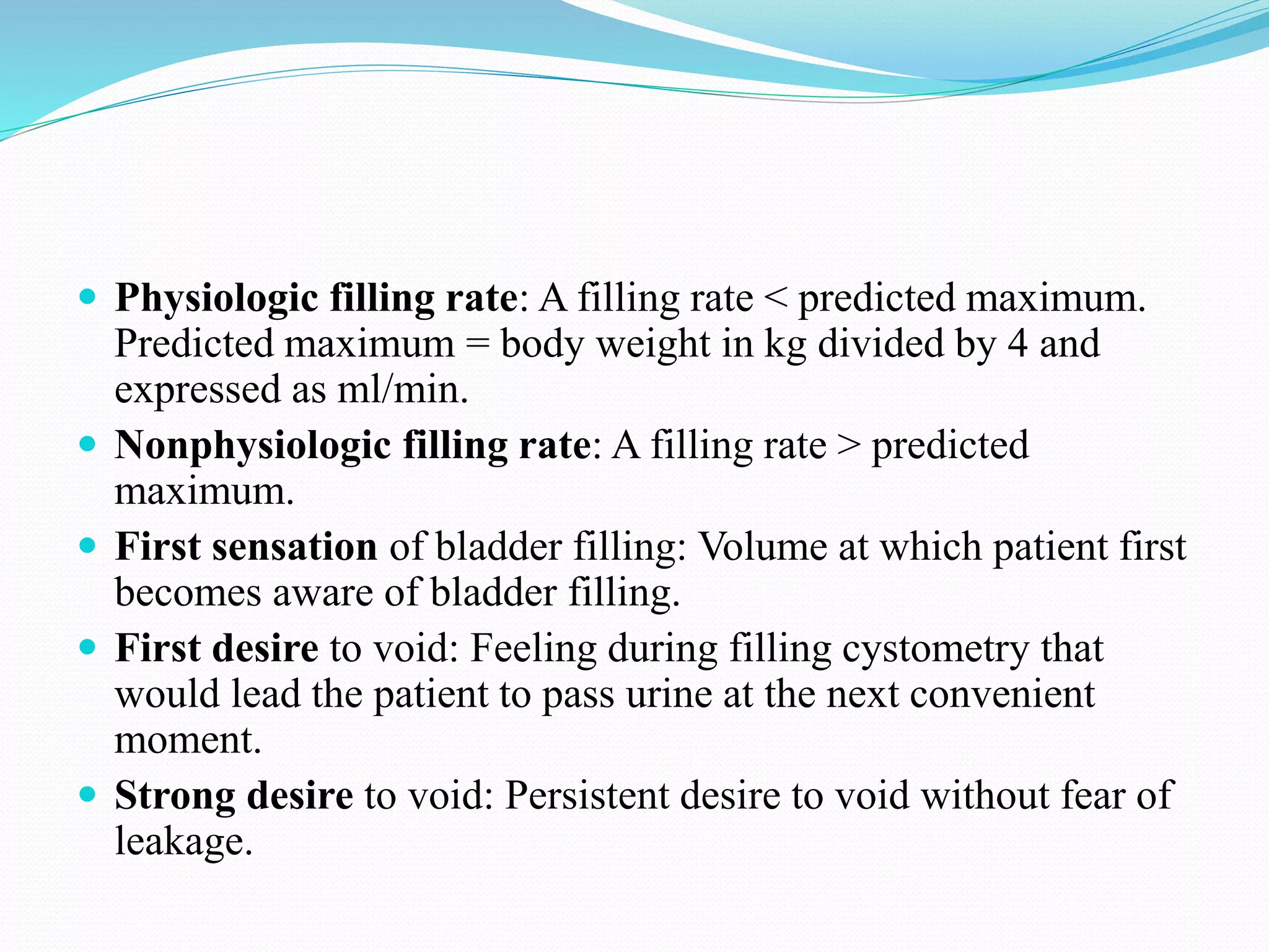 Urodynamic study | PPTX
