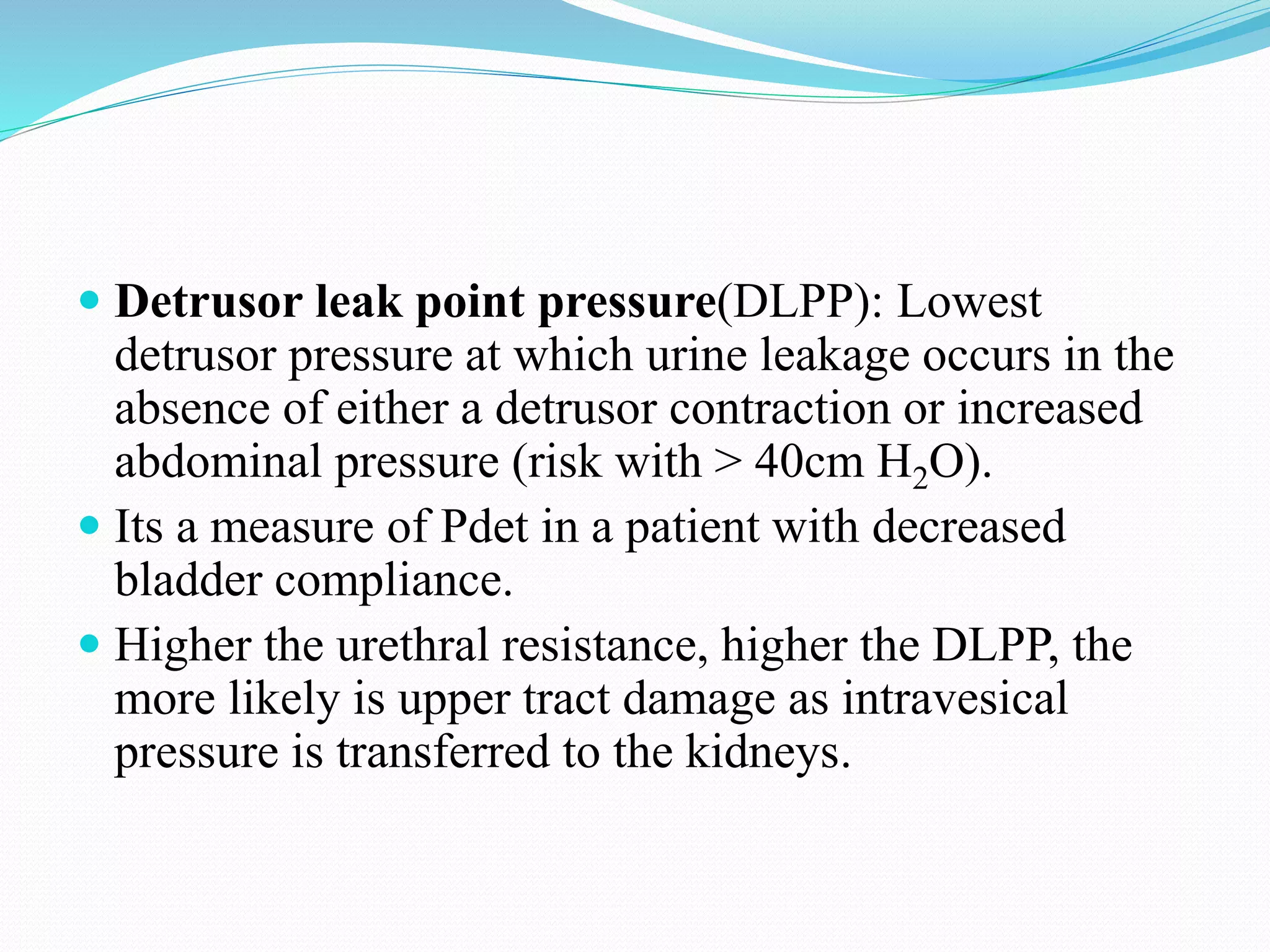 Urodynamic study | PPTX