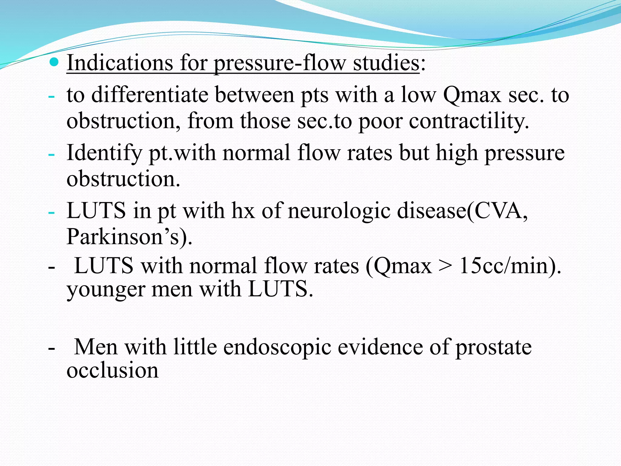 Urodynamic study | PPTX