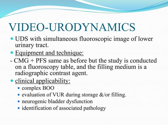 Urodynamic study | PPTX