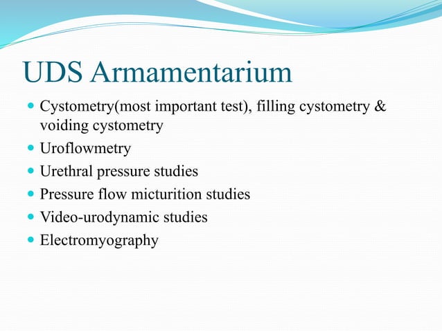 Urodynamic study | PPTX