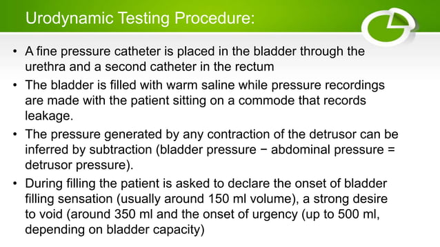 Urodynamic Testing Pptx