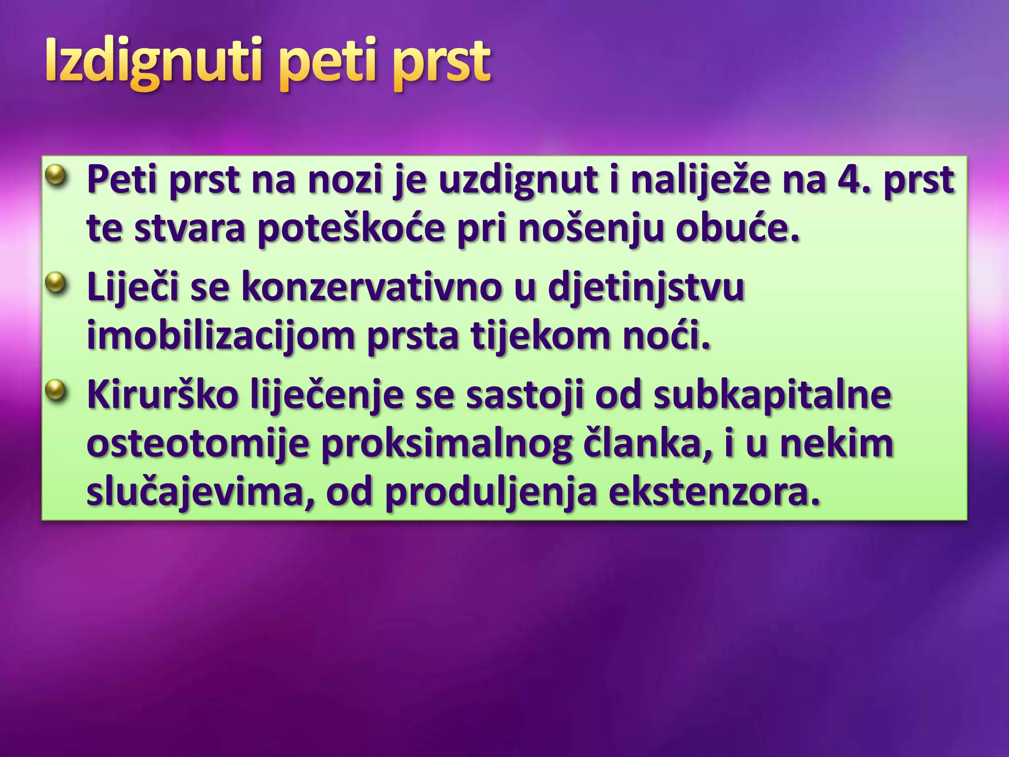 Urođene anomalije donjih udova | PPSX