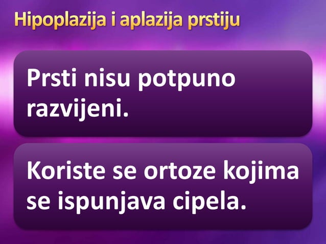 Urođene anomalije donjih udova | PPSX