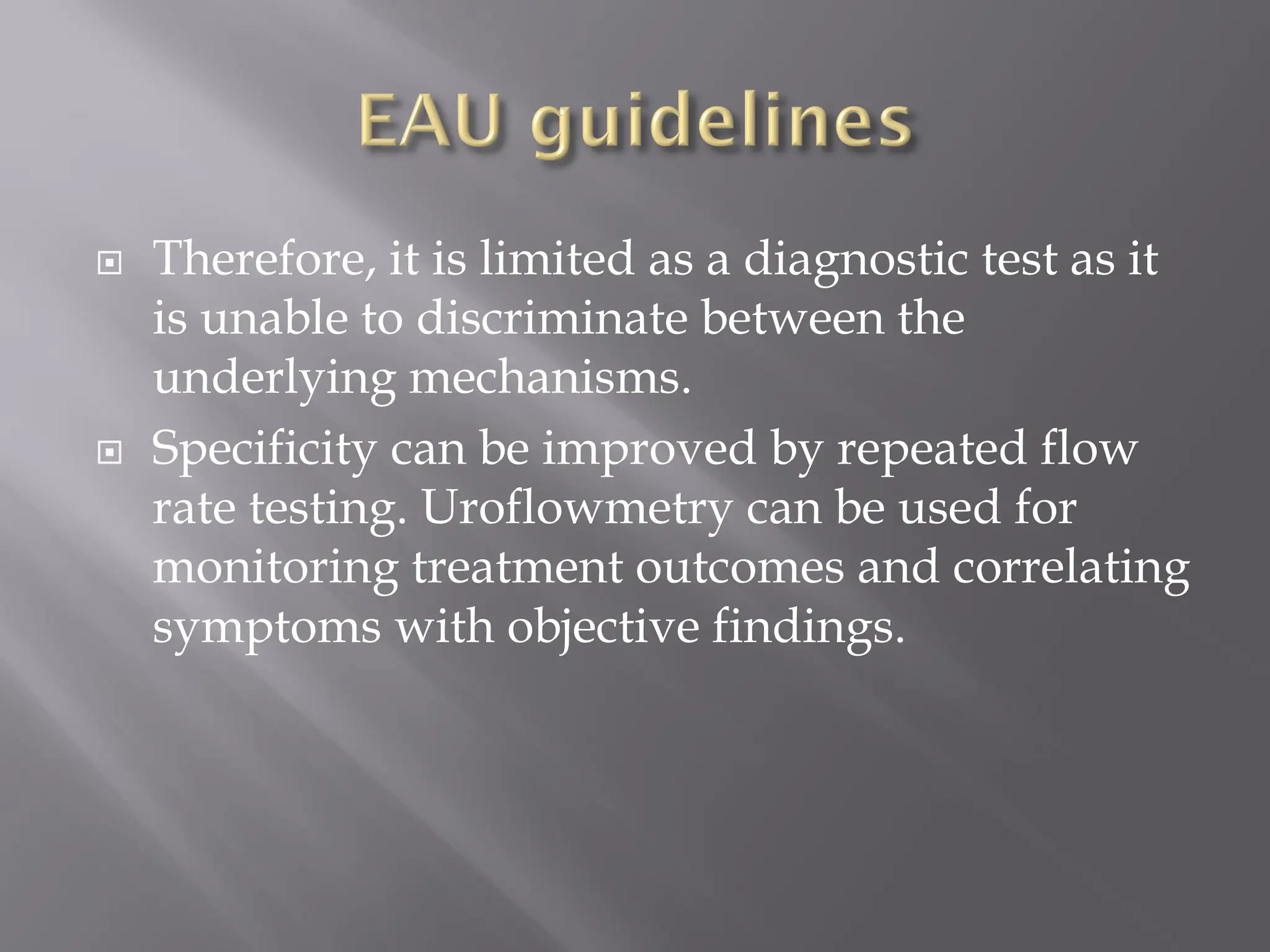 Uroflowmetry Assiut University Presentation Pdf