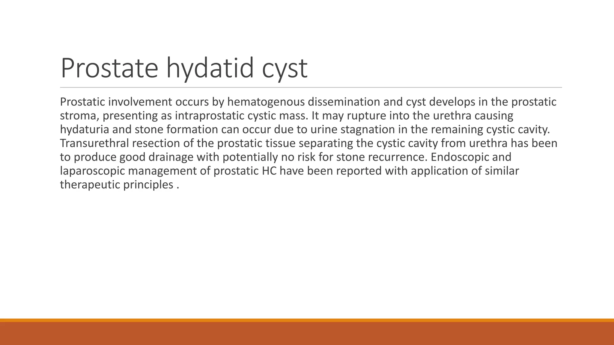 Urogenital echinococcosis | PPTX