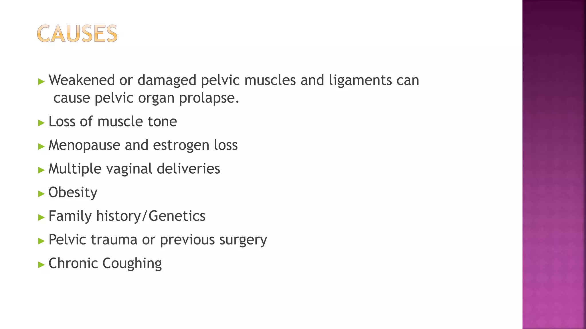 Urogenital prolapse and urinary incontinence 22.04.2021