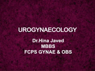 Urogynaecology | PDF