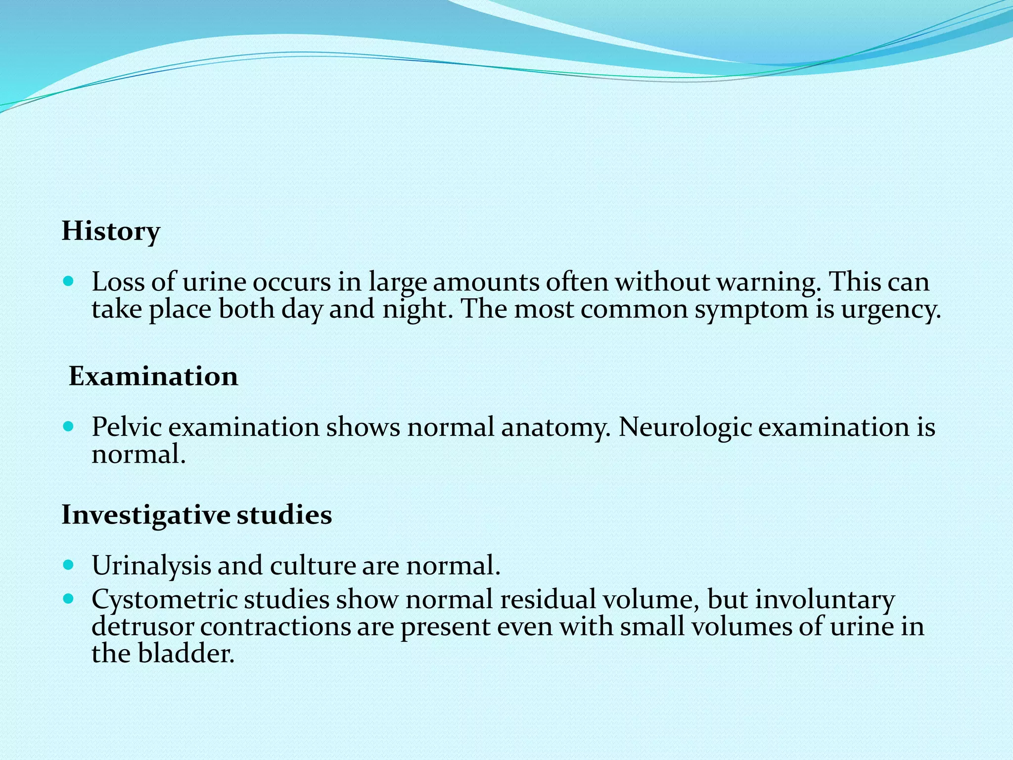 " Urogynecology - Urinary Incontinence " | PPTX