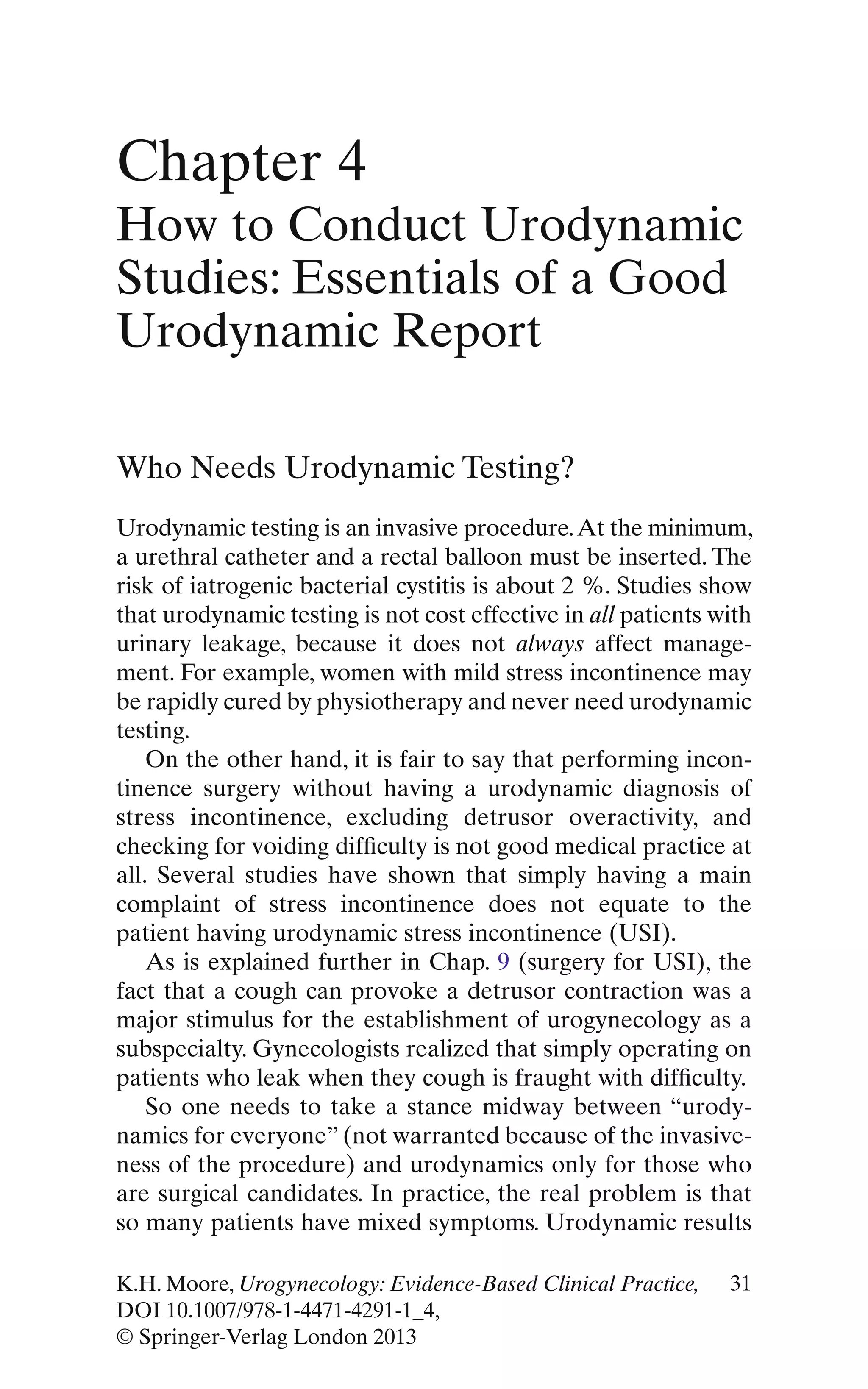 Urogynecology evidence based clinical practice | PDF
