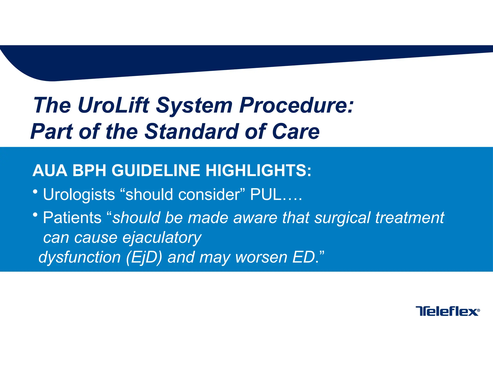 urolift ppt , Minimally invasive treatment for prostate enlargement.pptx