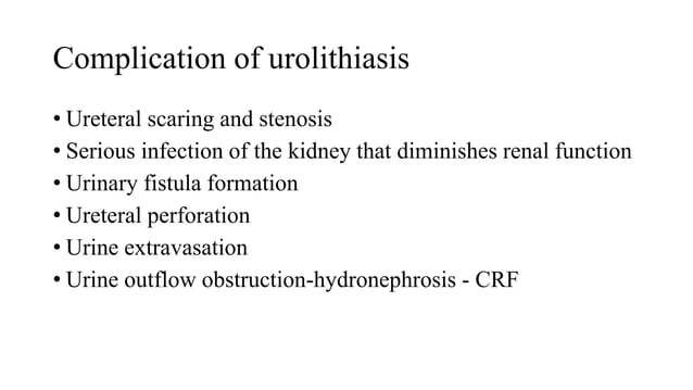 Urolithiasis ( Kidney Stones) For ClinicalMedicine.pptx