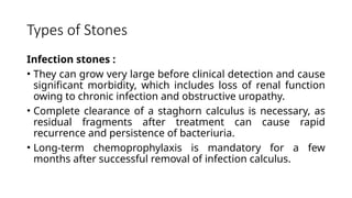 UROLITHIASIS INTRODUCTION, CLINICAL FEATURES AND MANAGEMENT | PPTX