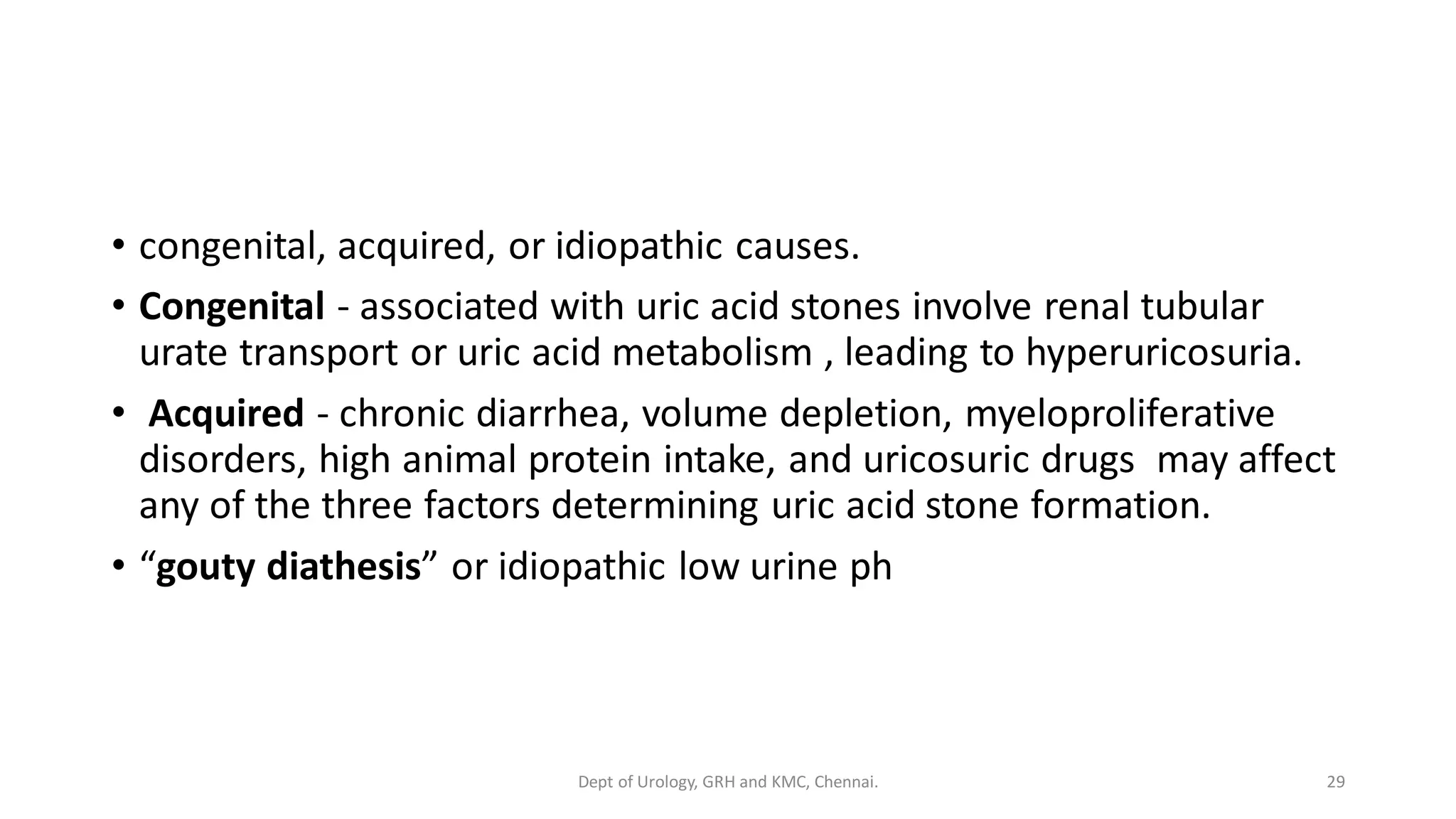 Urolithiasis classification | PPT