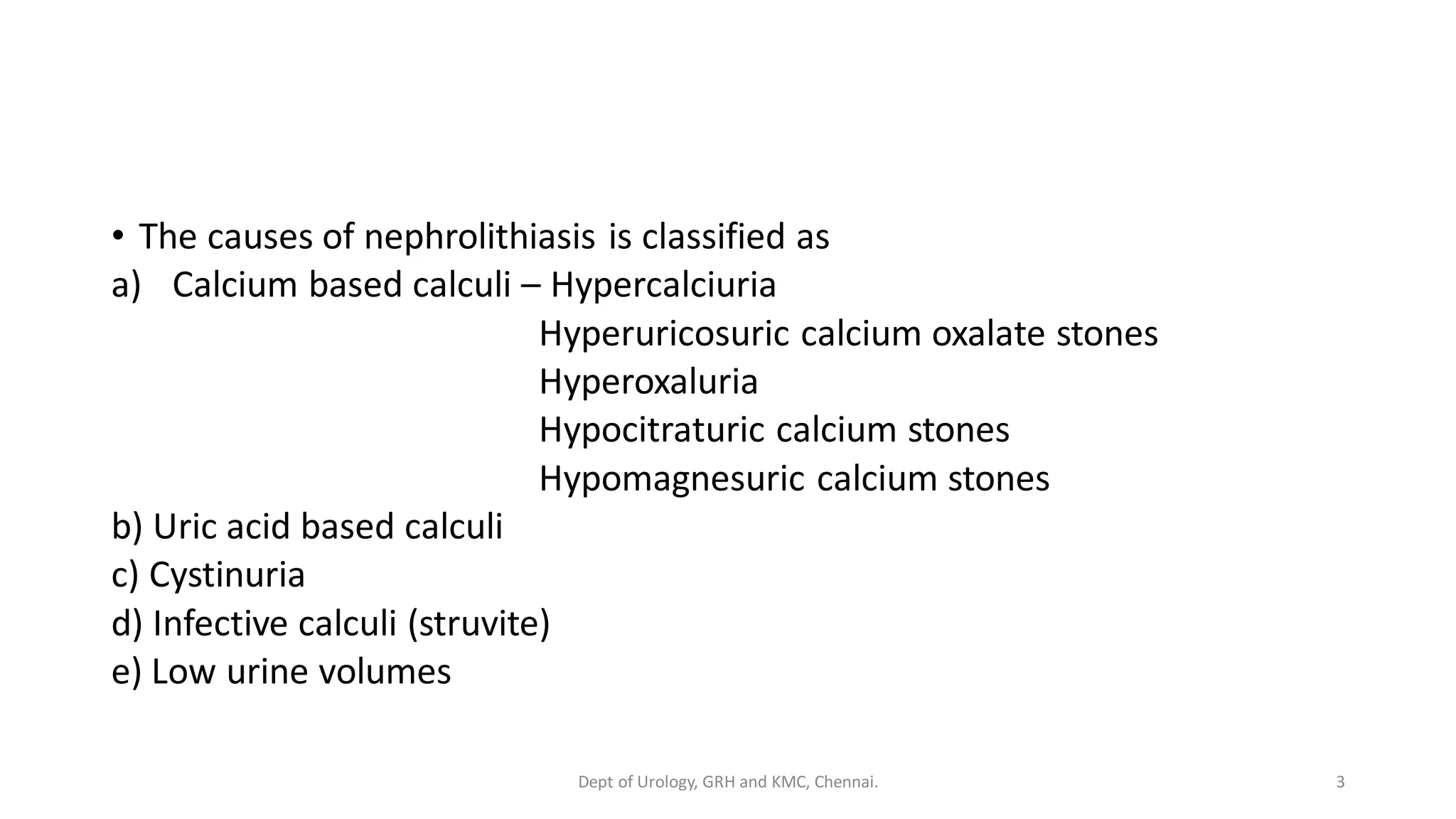 Urolithiasis classification | PPT