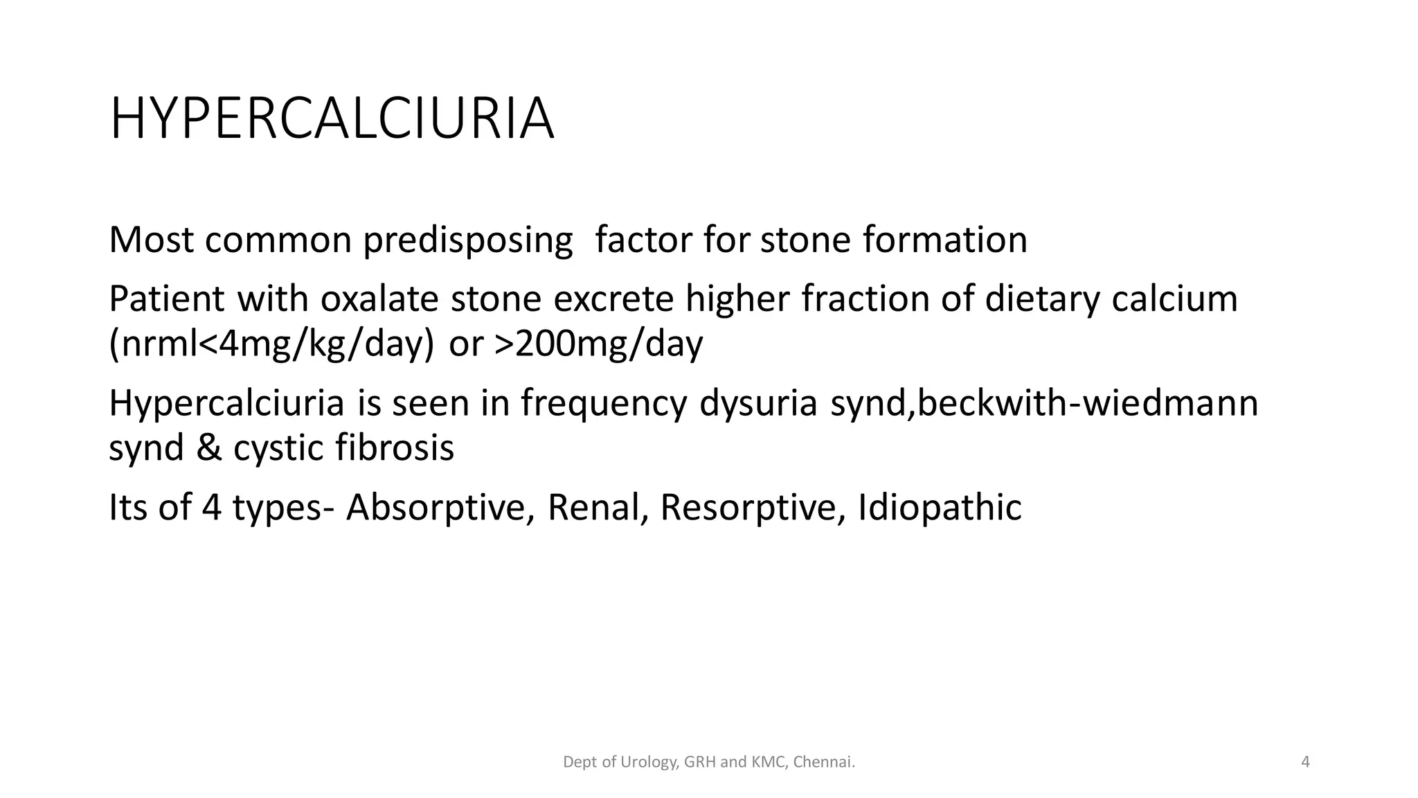 Urolithiasis classification | PPT