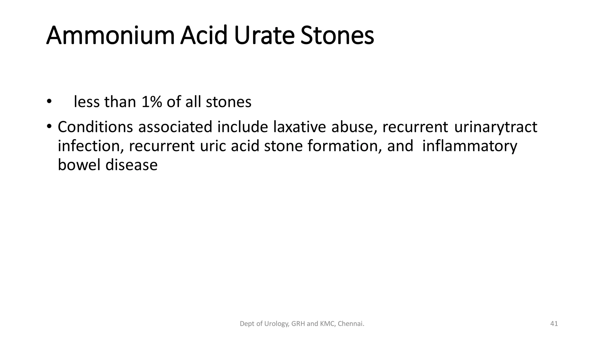 Urolithiasis classification | PPT