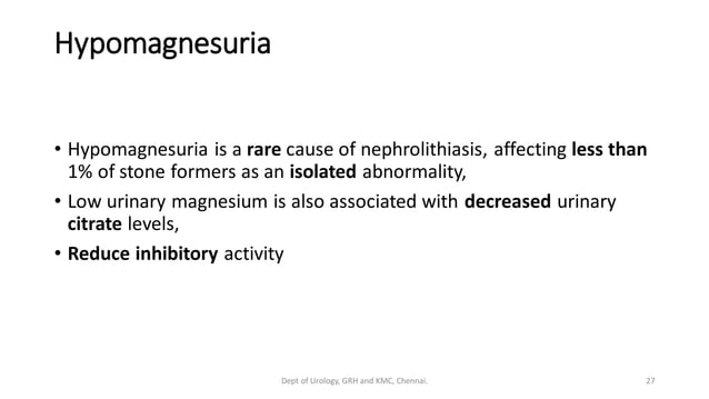 Urolithiasis classification | PPT