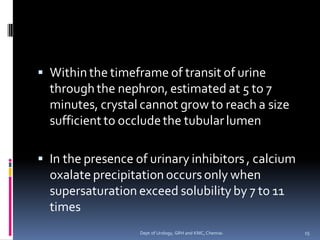 Urolithiasis etiopathogenesis | PDF
