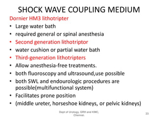Urolithiasis management- eswl | PDF
