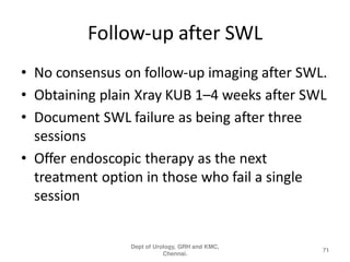 Urolithiasis management- eswl | PDF