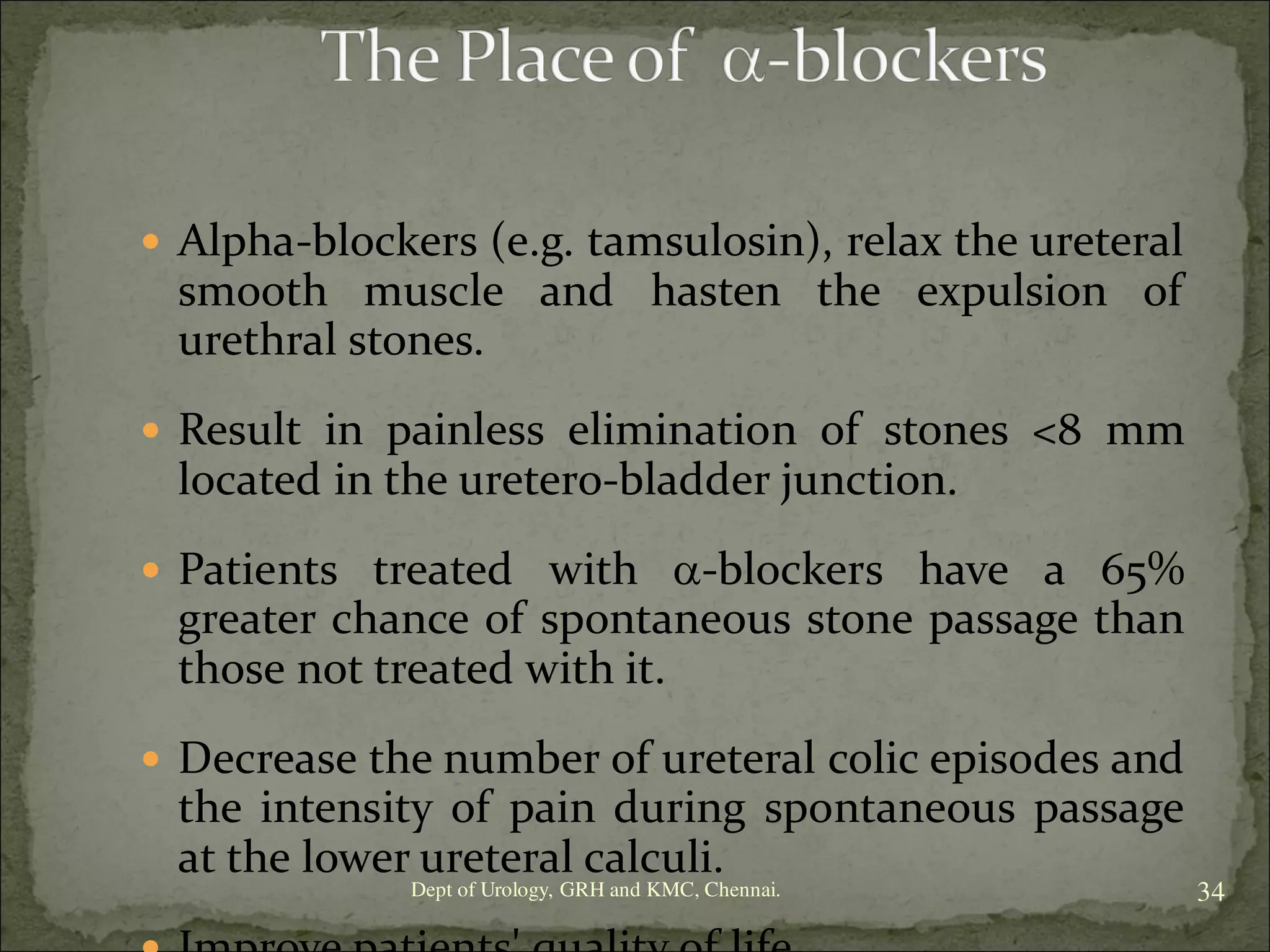 Urolithiasis: Renal calculi rsd | PPT