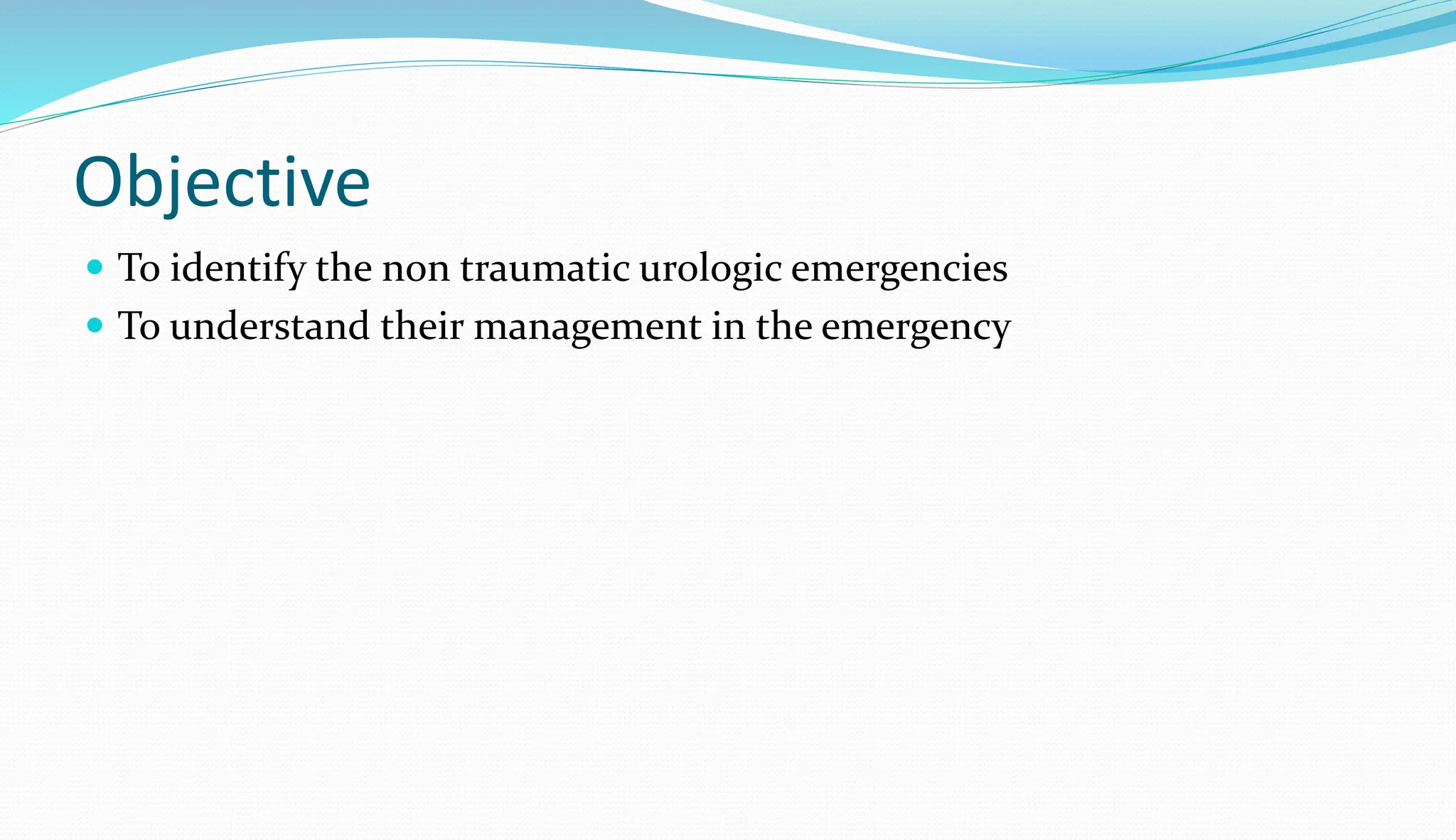 Urological emergencies | PPTX
