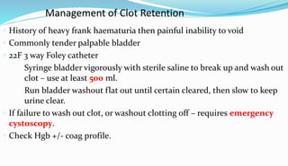 Urological emergencies | PPTX