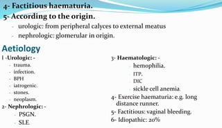 Urological emergencies | PPTX