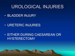 Urological injuries | PPTX