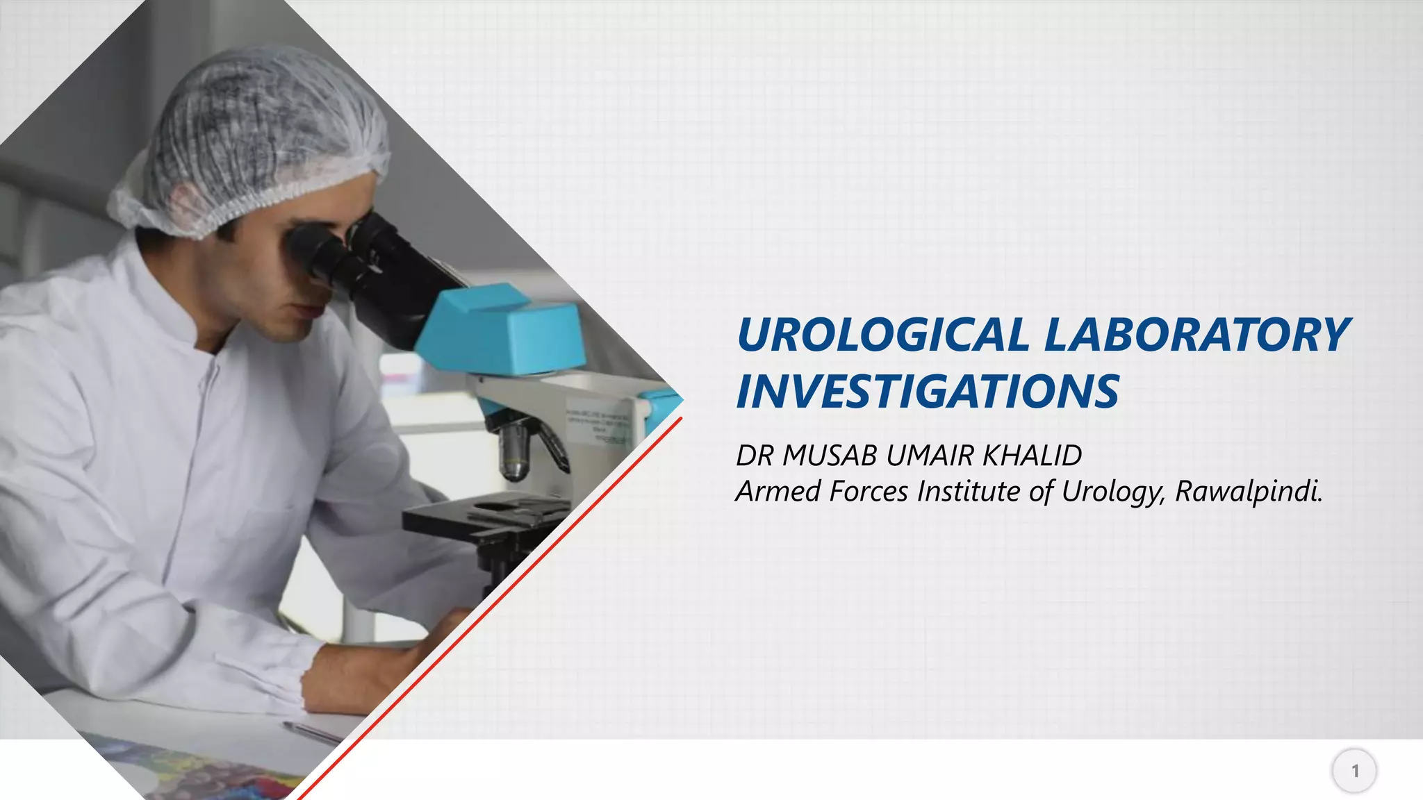Urological laboratory investigations | PPTX