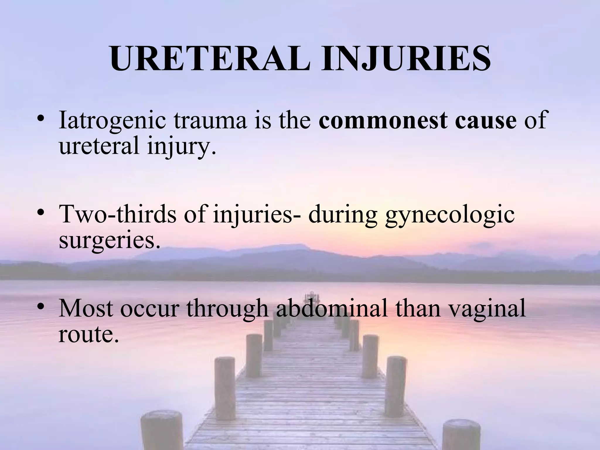 Urological trauma during O/G procedures | PPT