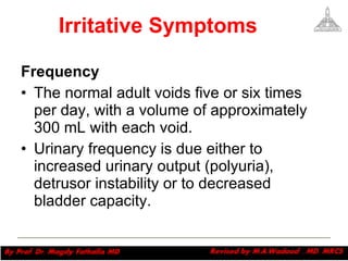 Urologic symptoms and examination | PPT