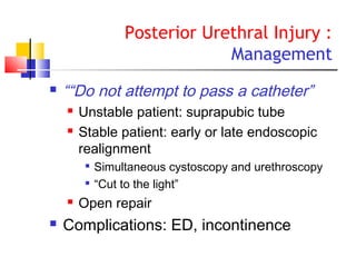 Urologic trauma | PPT