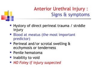 Urologic trauma | PPT