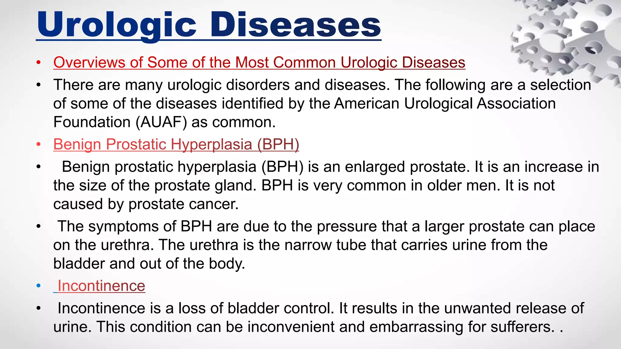 Urology department | PPTX