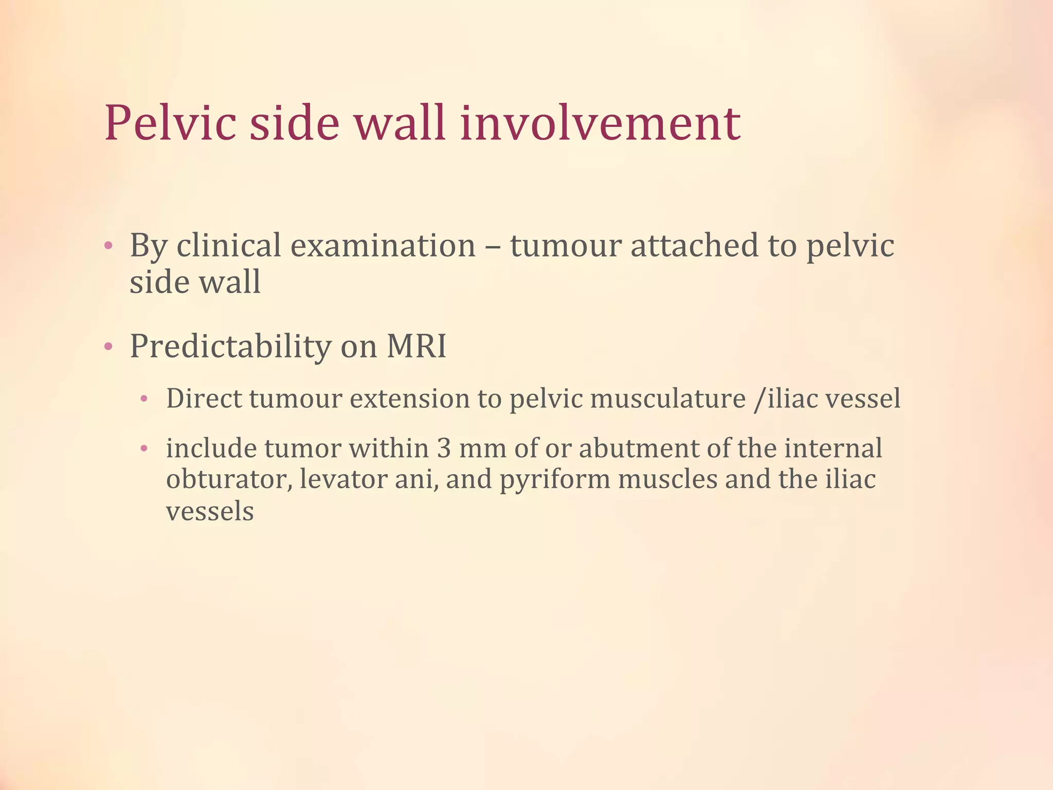 Urology gynecology mri staging for ca cervix | PDF