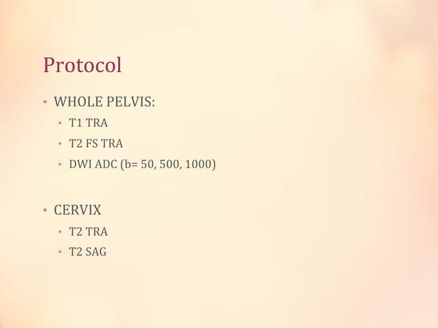 Urology gynecology mri staging for ca cervix | PDF