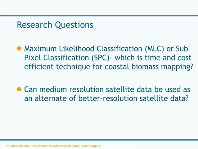 Selection of an appropriate classification technique for coastal ...