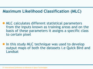 Selection of an appropriate classification technique for coastal biomass mapping using high and ...