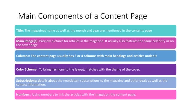 Content Page Analysis | PPT