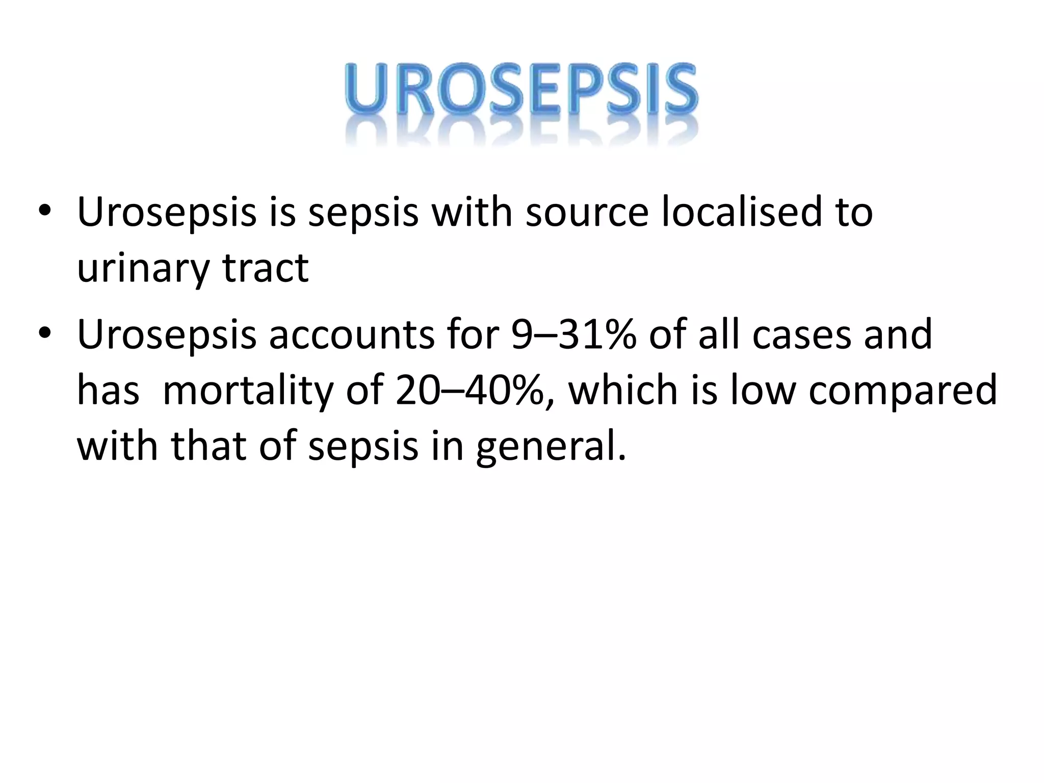 Urosepsis | PPTX